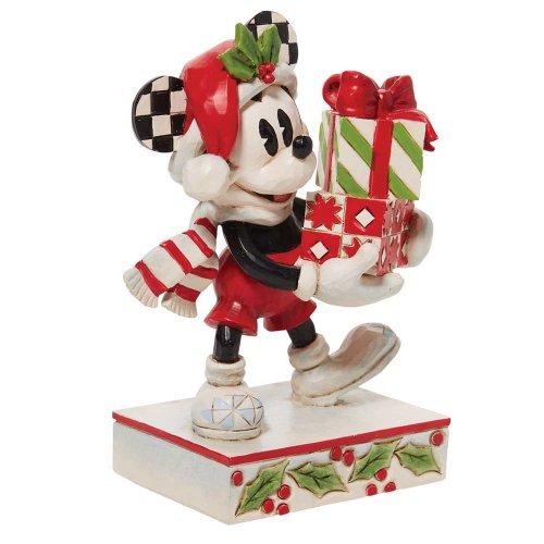 Musse Pigg med julklappar Disney samlarfigur - Figuria.se